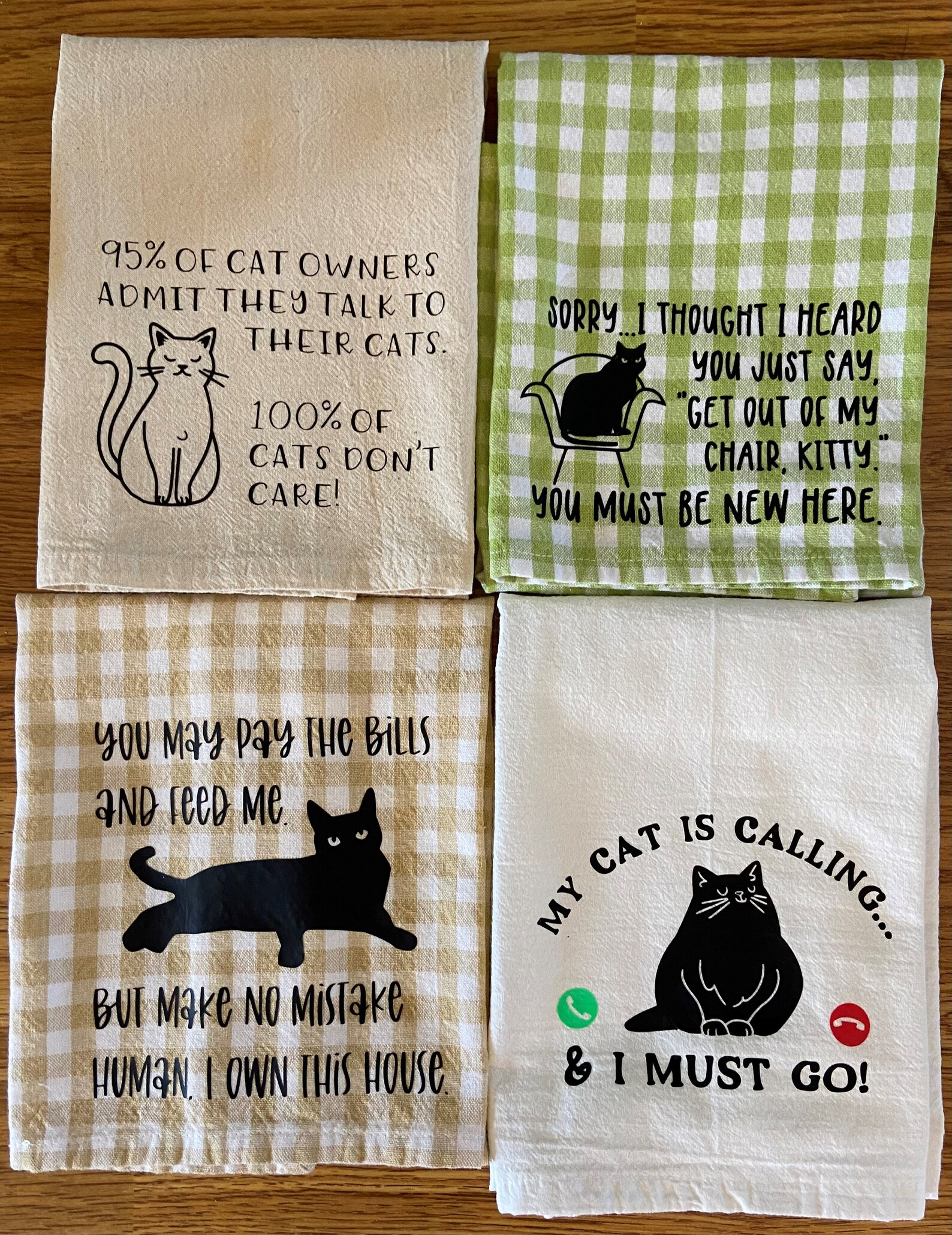 Pet Themed Kitchen Towels Cats and Dogs - Etsy