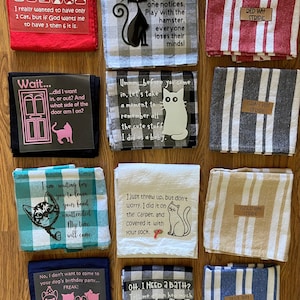 Pet Themed Kitchen Towels - Cats and Dogs - Etsy