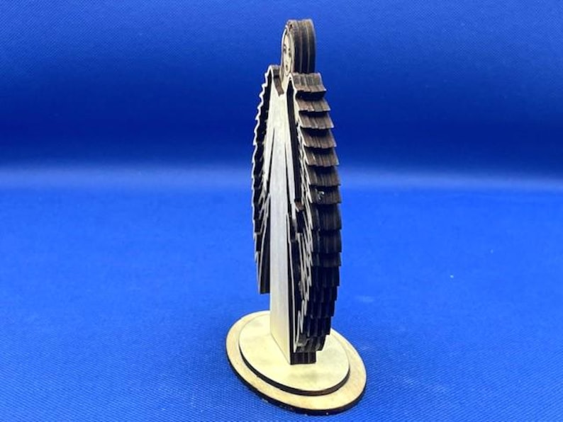 Laser Cut Angel on Stand – 3mm Basswood - Etsy