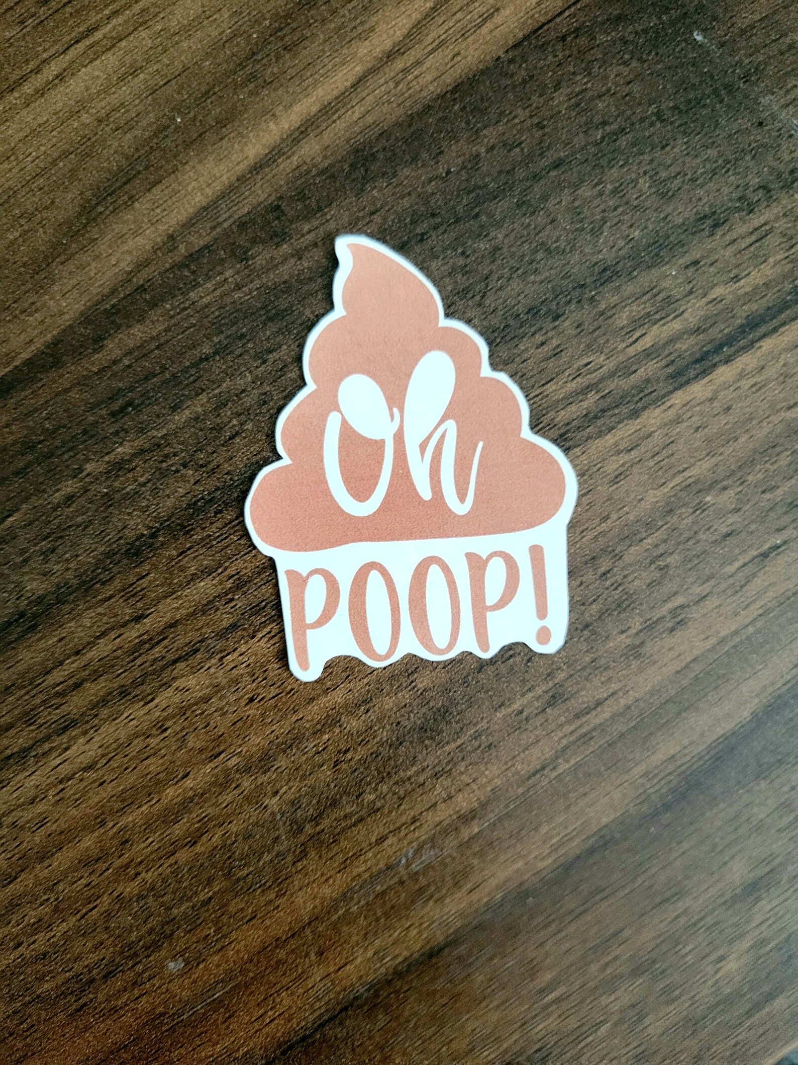 Oh Poop. Sticker | Etsy