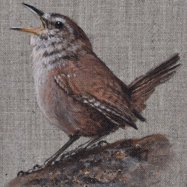 Wren Painting - Etsy UK