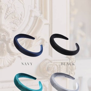 Personalised Hand Embroidered Velvet Name Headband - Etsy UK