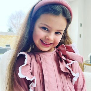 Personalised Hand Embroidered Velvet Name Headband - Etsy UK