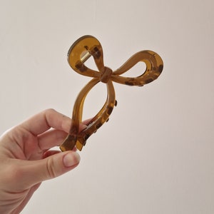 Bow Shaped Claw Clip | Ribbon Shaped Claw Grip | Hair Grip - Etsy
