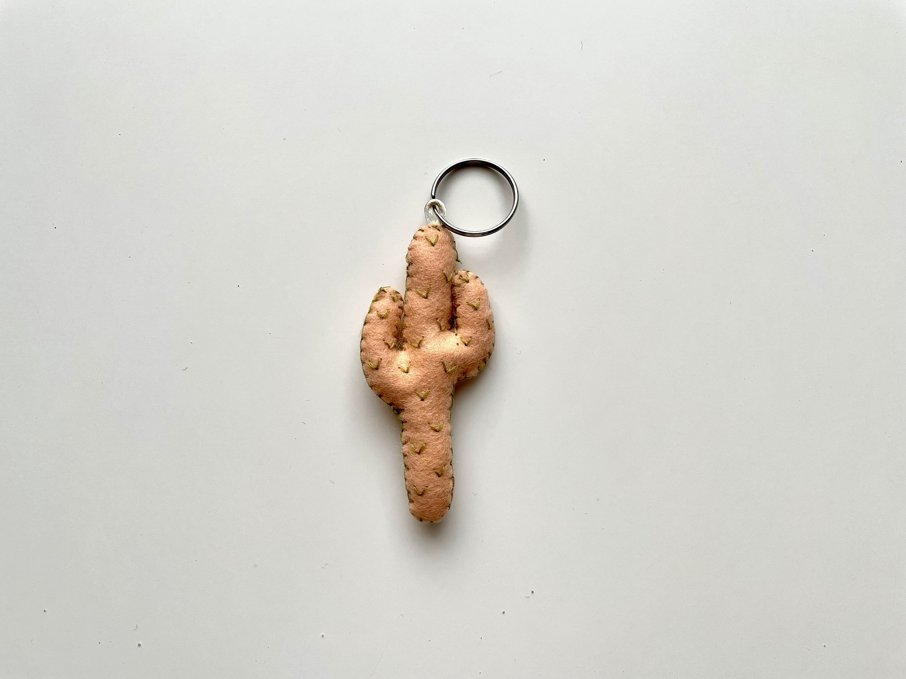 Cactus Keyring, Felt Cactus Keychain, Plant Lovers Gift, Back to School ...