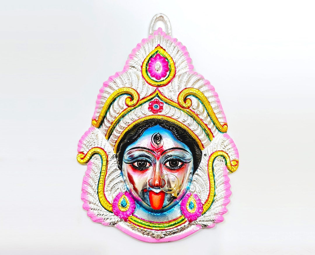 LARGE Extremely Rare Goddess Kali Maa / Mata ( Durga ) Wall Hanging ...
