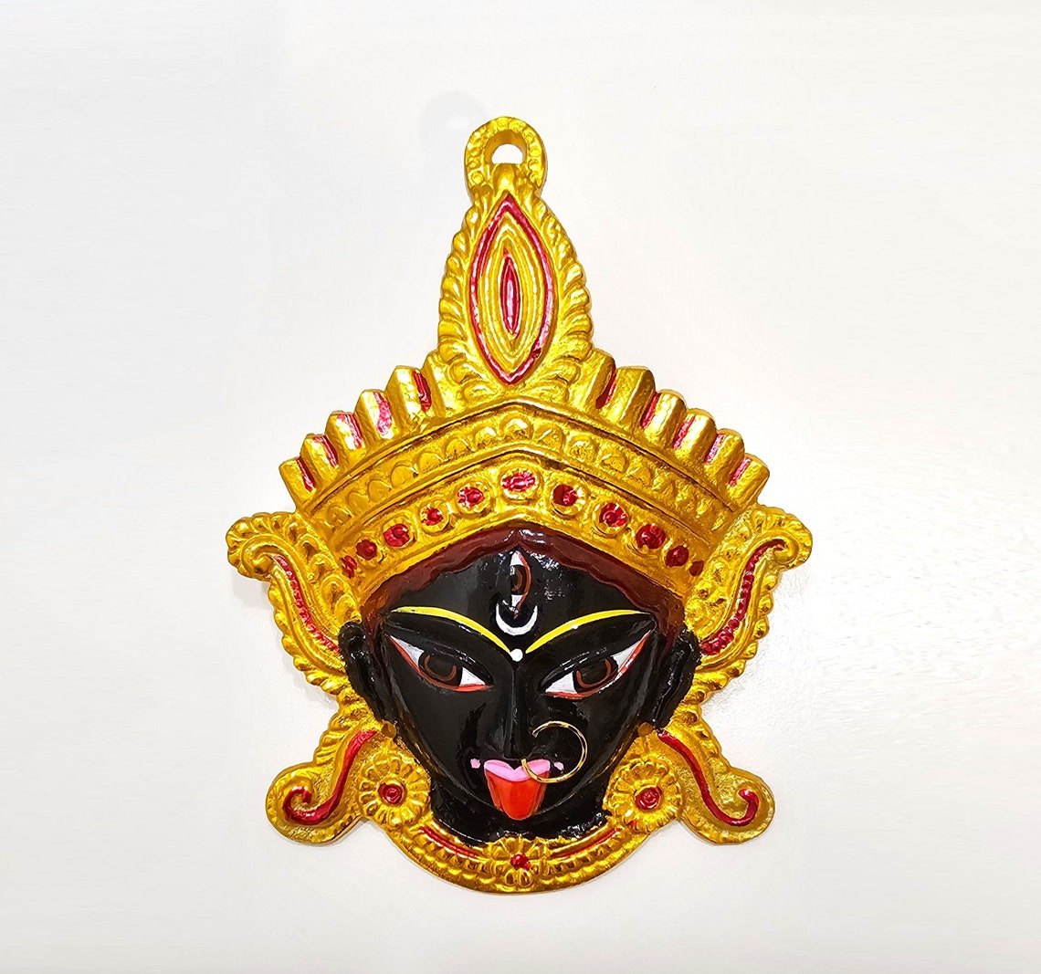 Goddess Kali Maa / Mata ( Durga ) Wall Hanging Face With Nose Ring ...