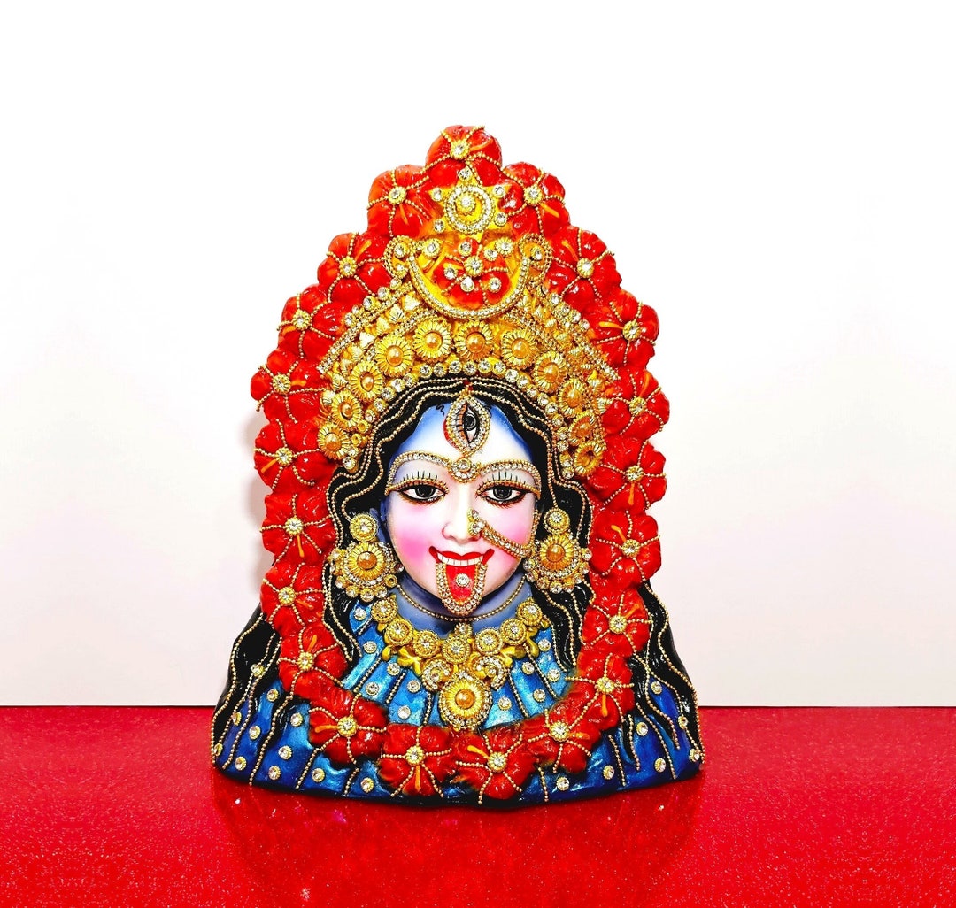 Rare Goddess Tara Kali , Kali Maa Face Stone Decorated Statue - Etsy