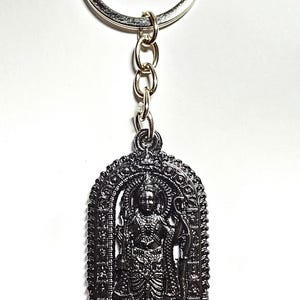 Lord Shree Ram Lalla Statue Keyring , Solid Metal - Etsy