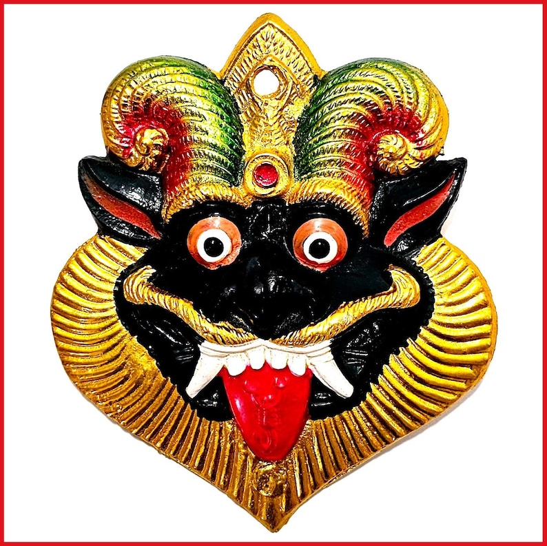 Nazar Battu / Kirti Mukha Wall Hanging Face - Etsy