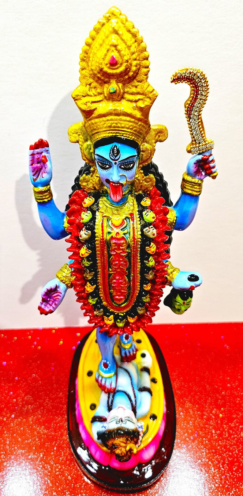 Goddess Kali Maa / Mata Rare Statue , in Colour Blue - Etsy
