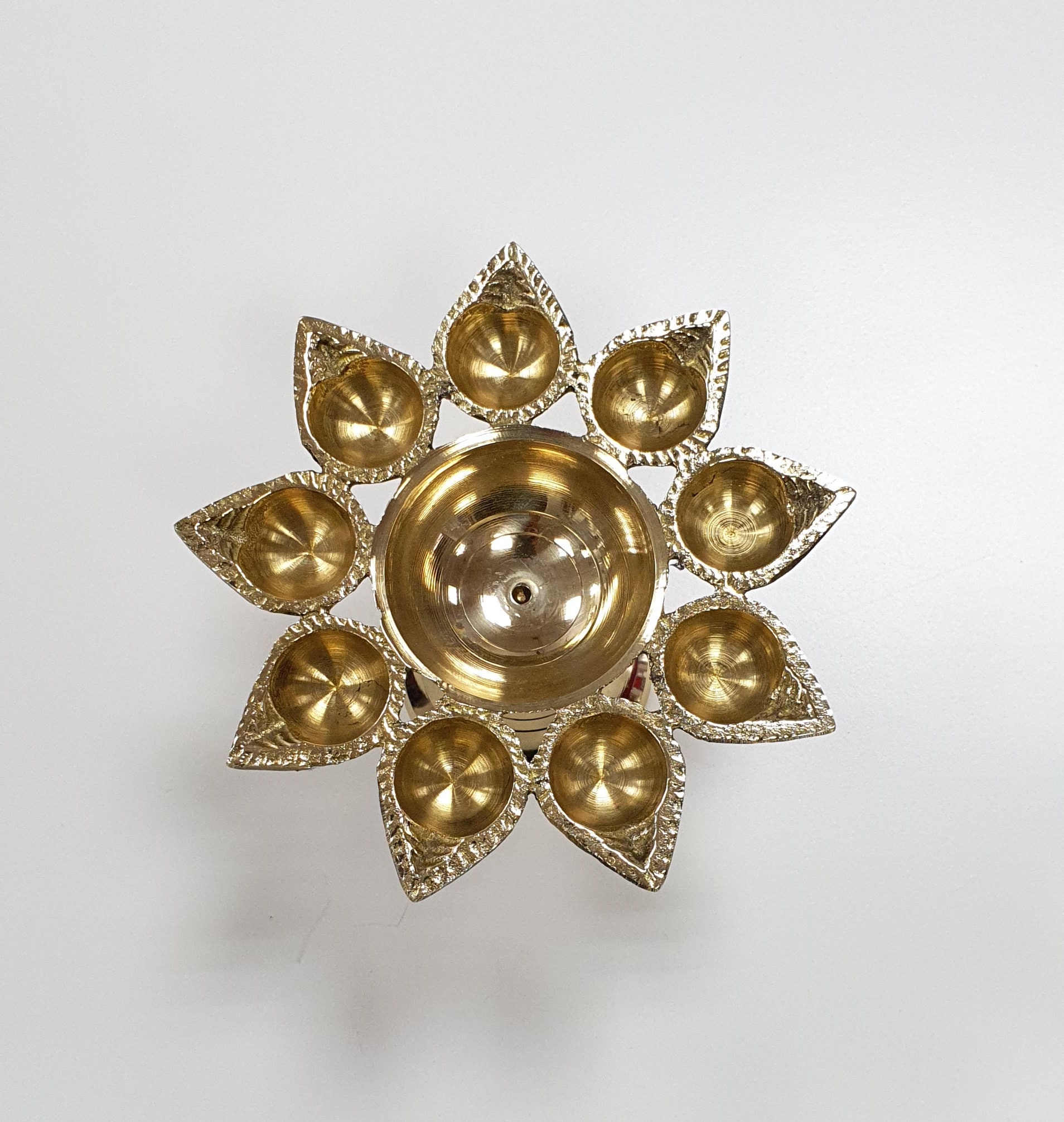 Brass Aarti Puja / Pooja / Diwali / Festival 9 Diya / Diva | Etsy