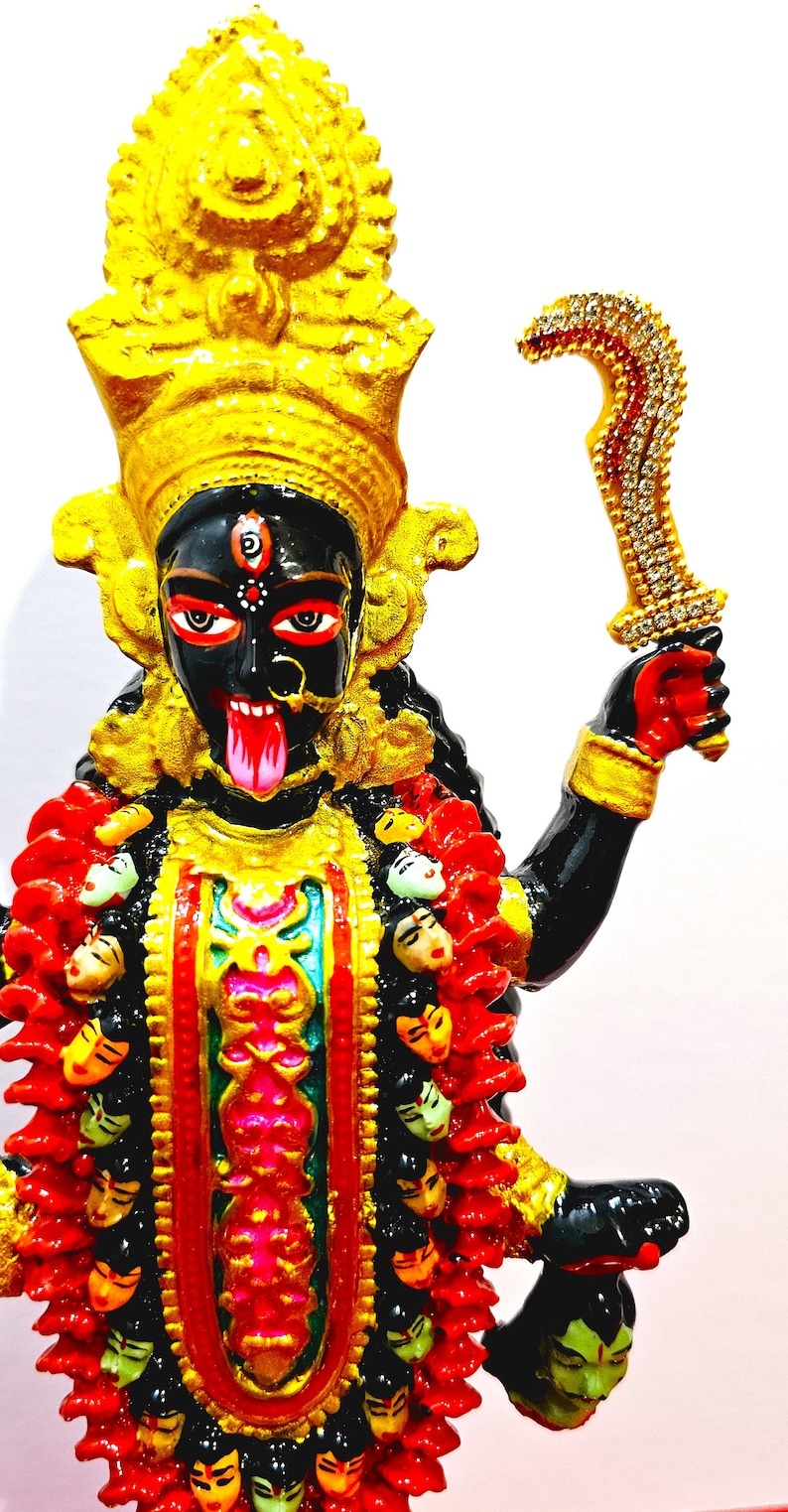 Goddess Kali Maa / Mata Rare Statue , in Colour Black - Etsy