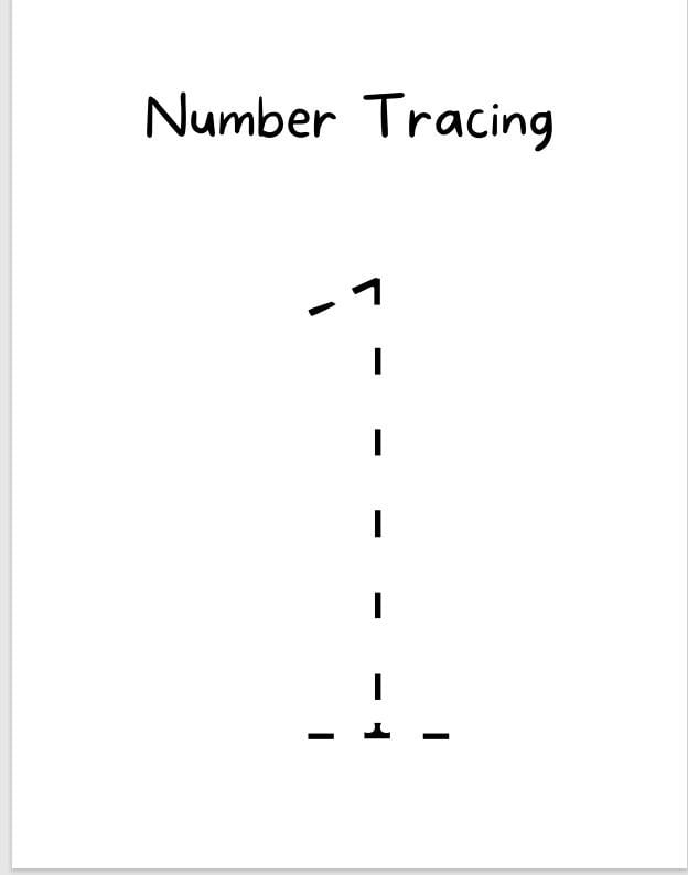 Number Tracing 1 Through 20 Printable Worksheet Prek Kindergarten First ...