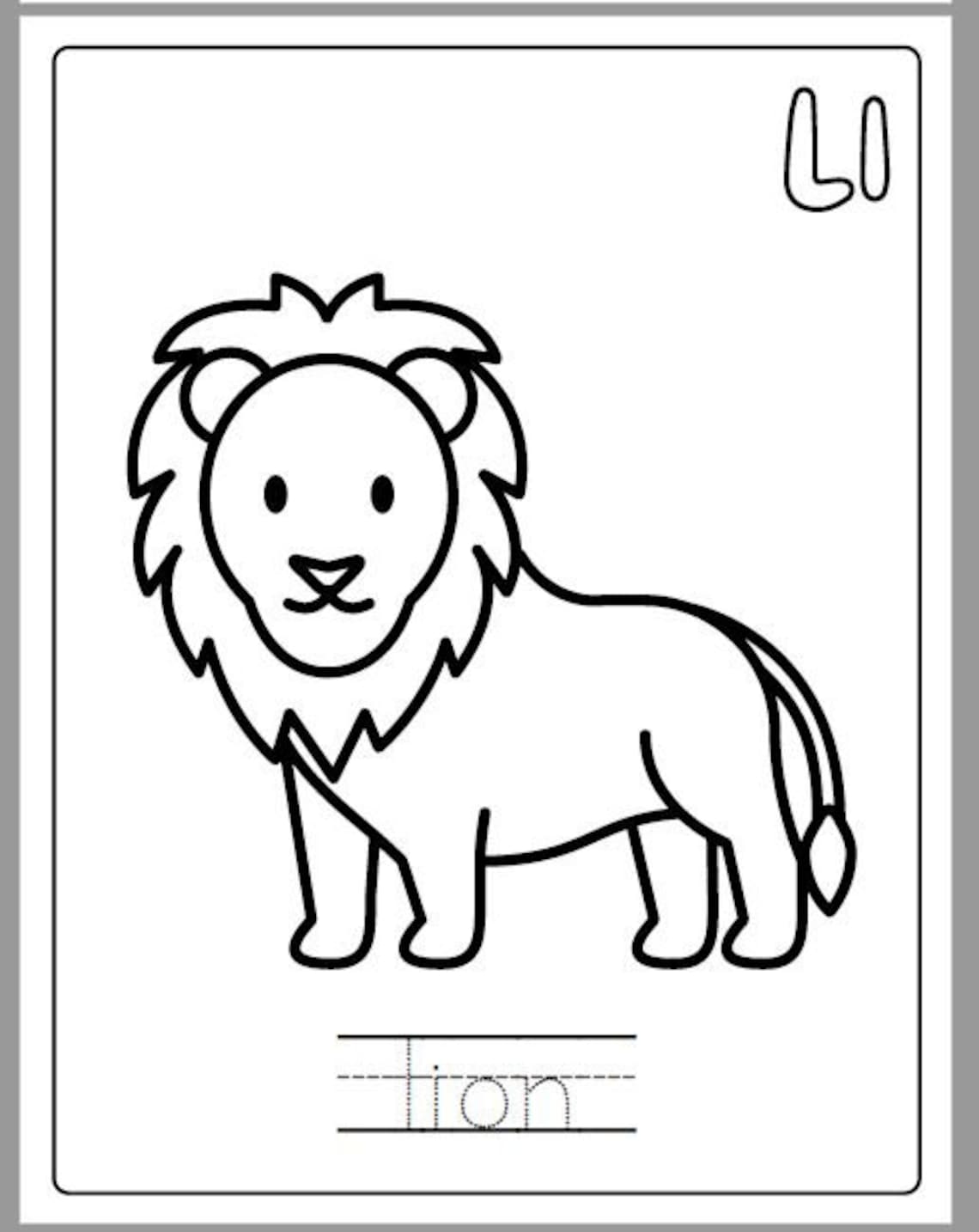 ABC Alphabet Coloring Pages Preschool Activity Kindergarten - Etsy