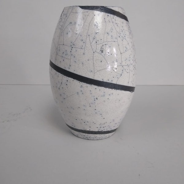 Raku Vase - Etsy UK