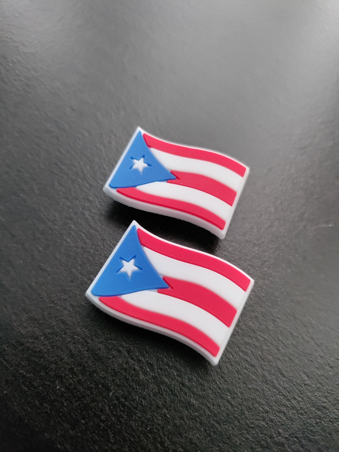 Puerto Rican Flag Croc Charms Set Croc Pins Shoe Lace - Etsy