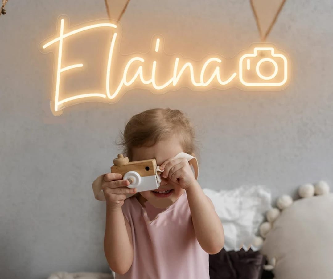 Custom Led Name Sign, Name Neon Sign for Kids Bedroom, Baby Birthday ...