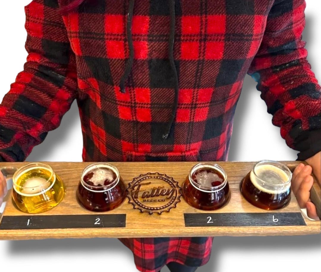 Large Beer Flight Board, Whiskey Flight, Wine Flight, Bourbon Flight ...