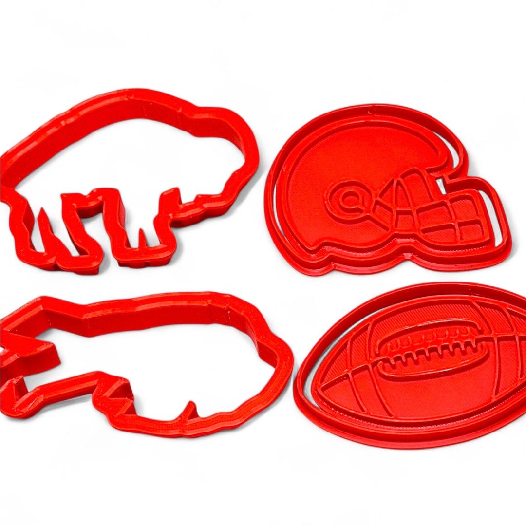 Buffalo Bills Cookie Cutters: 4-pack 3D Printed Baking Tools - Etsy