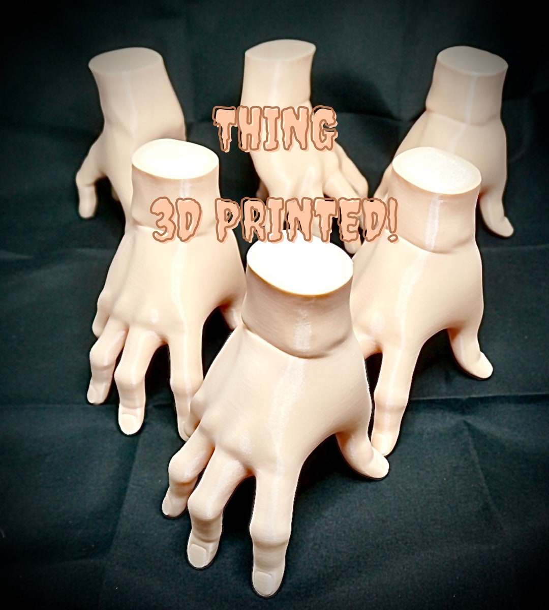 Thing Hand Prop adult Size 6 Inch 3D Printed Halloween - Etsy