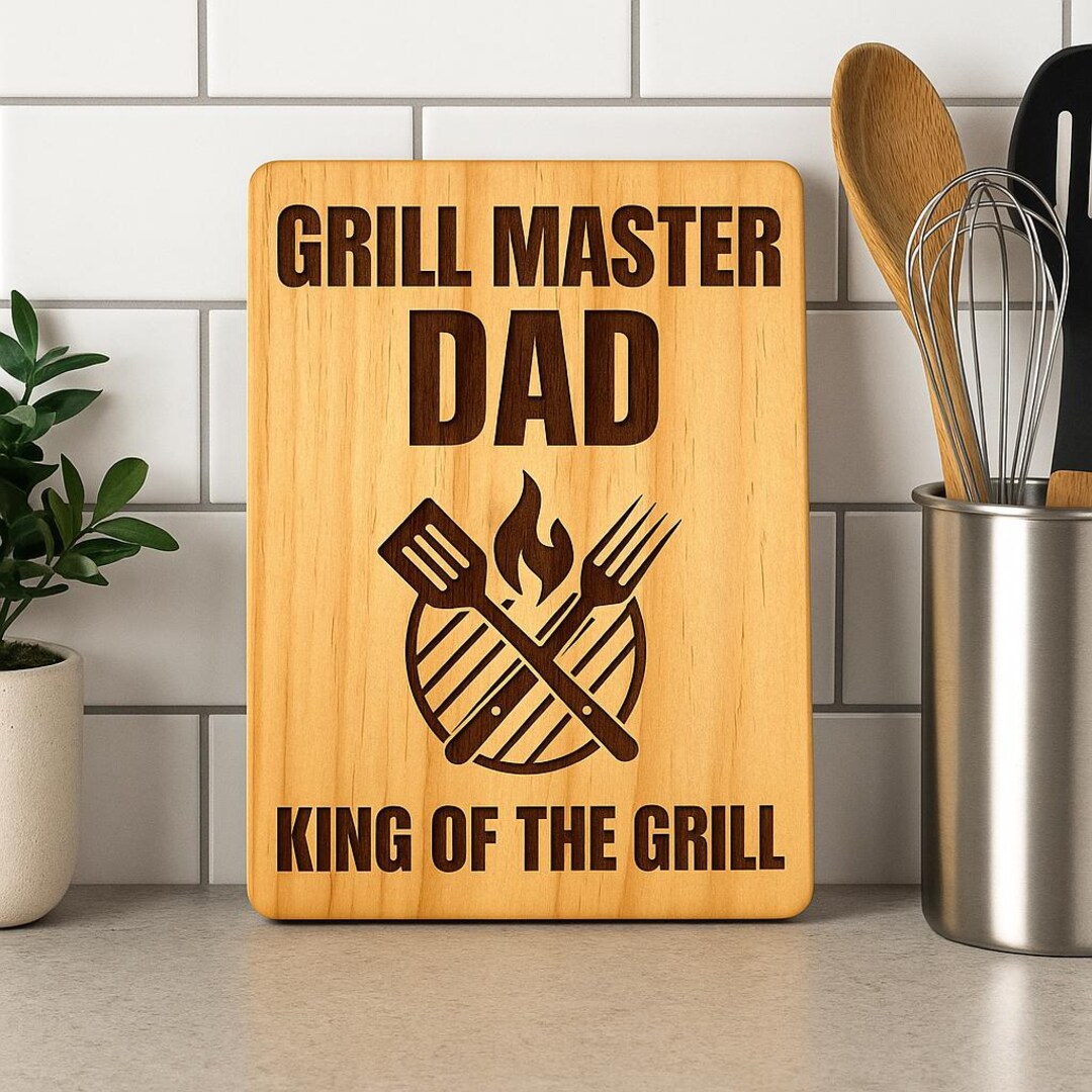 Grill Master Dad Wall Sign | King of the Grill Gift | Father’s Day BBQ ...