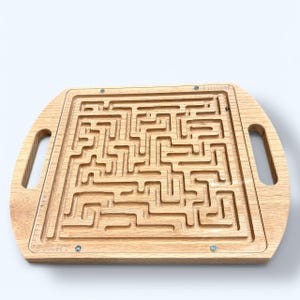 Handcrafted Wooden Marble Maze Game: Labyrinth Puzzle, Brain Teaser - Etsy