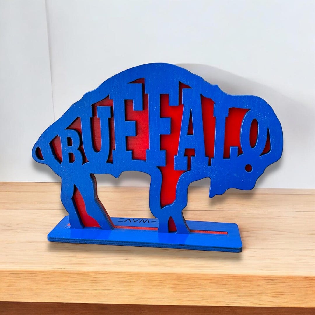 Buffalo Bills Wooden Sign – Buffalo Pride Decor, Ideal Birthday or ...