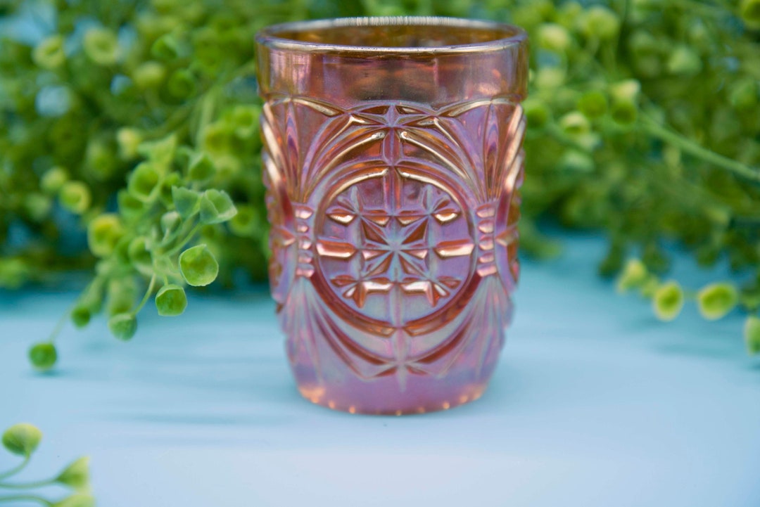 Antique Karhula Finland Carnival Glass Tumbler Marigold Britt - Etsy