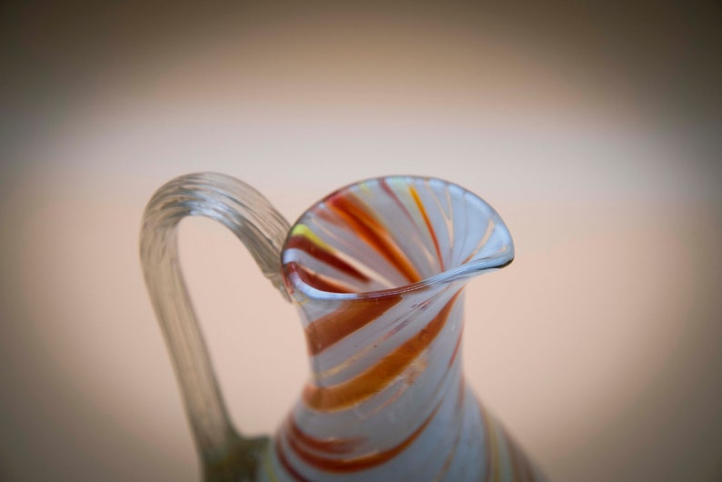 Vintage Ukrainian Glass Jug From 1950's Lvov Glass Factory, Retro ...