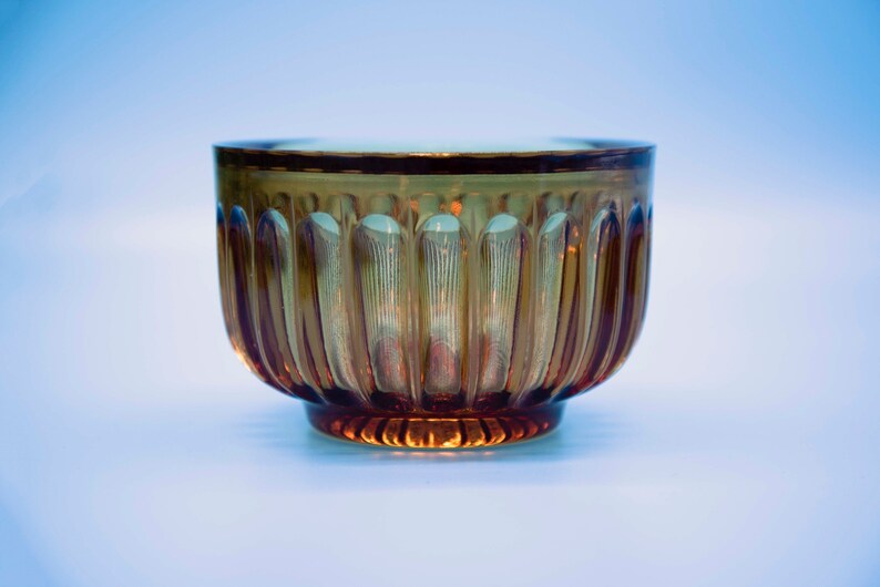 Vintage Brown Glass Bowl Mid-century Modern Style Antique - Etsy