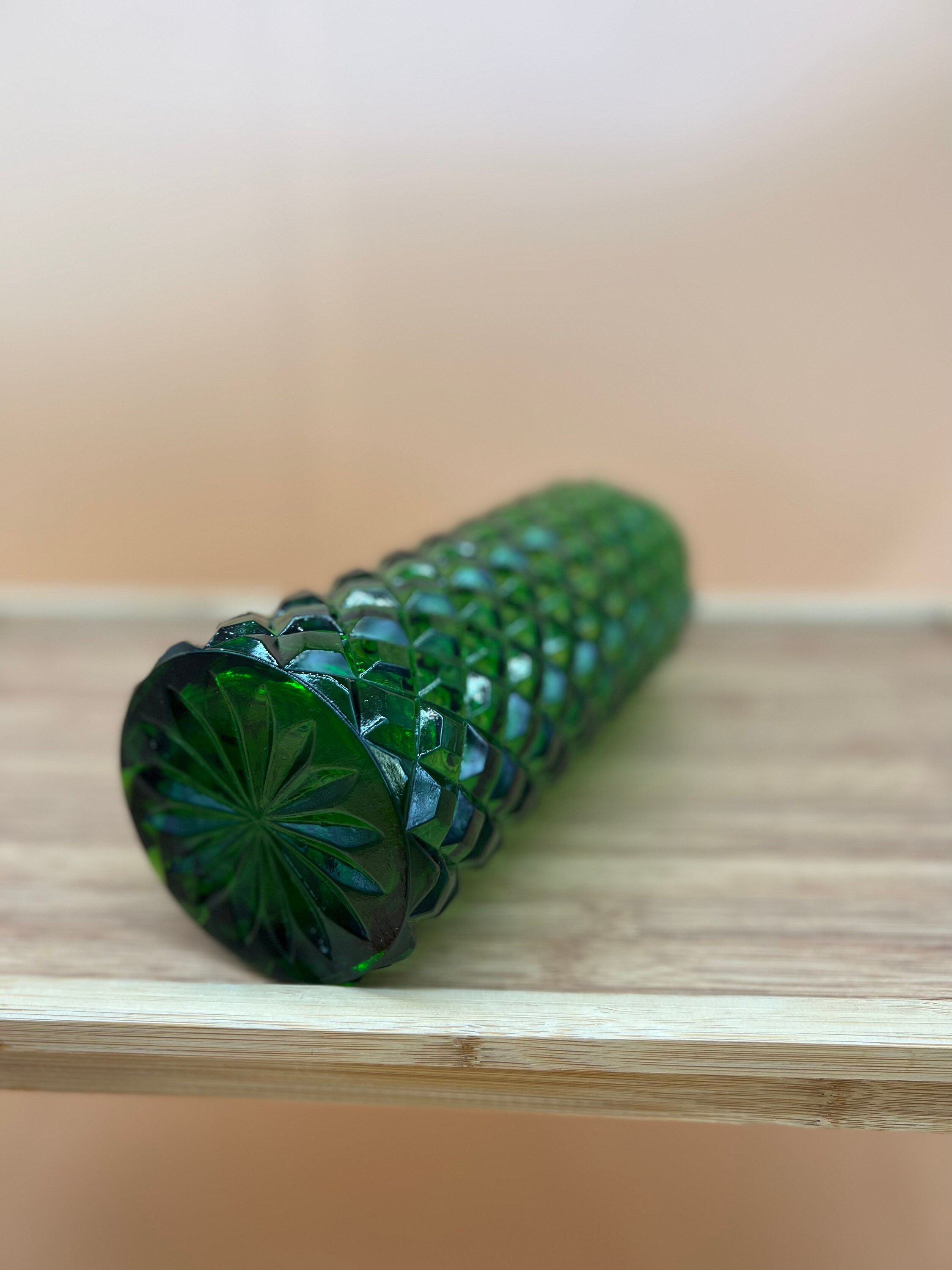 Vintage Flower Vase Arcoroc French Vase / Carafe Dark Green - Etsy