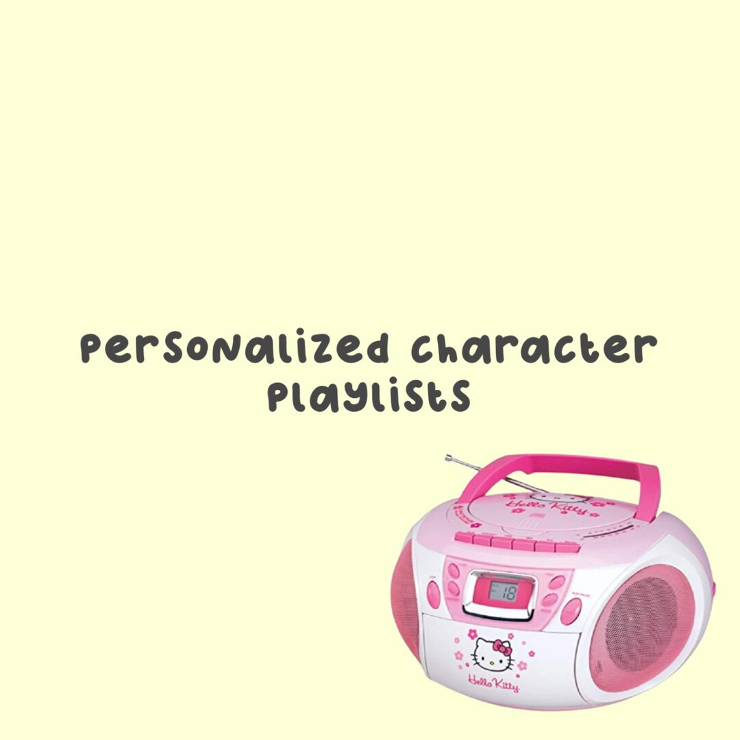 Personalized Kin or Comfort Character Spotify Playlist - Etsy