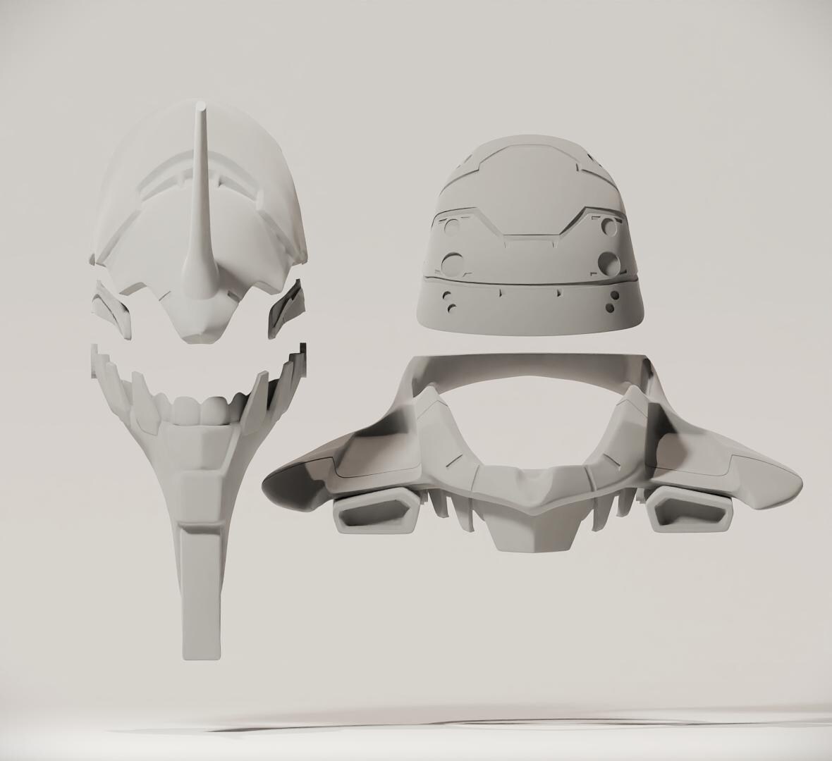 Evangelion 01 Cosplay Helmet 3D Printable File - Etsy