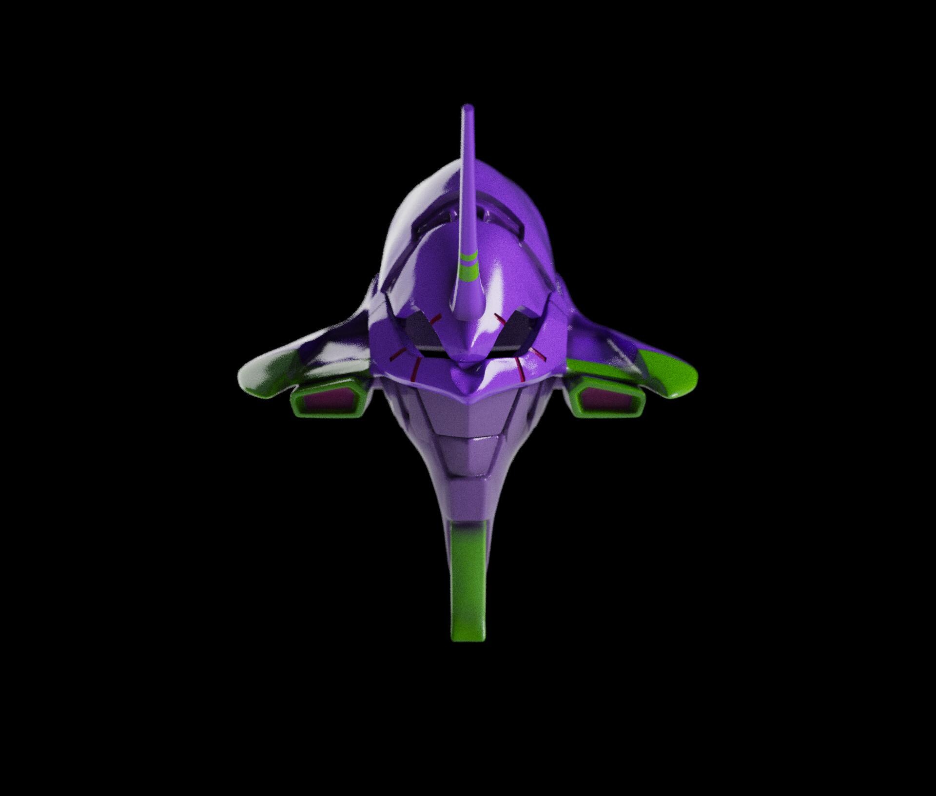 Evangelion 01 Cosplay Helmet 3D Printable File - Etsy