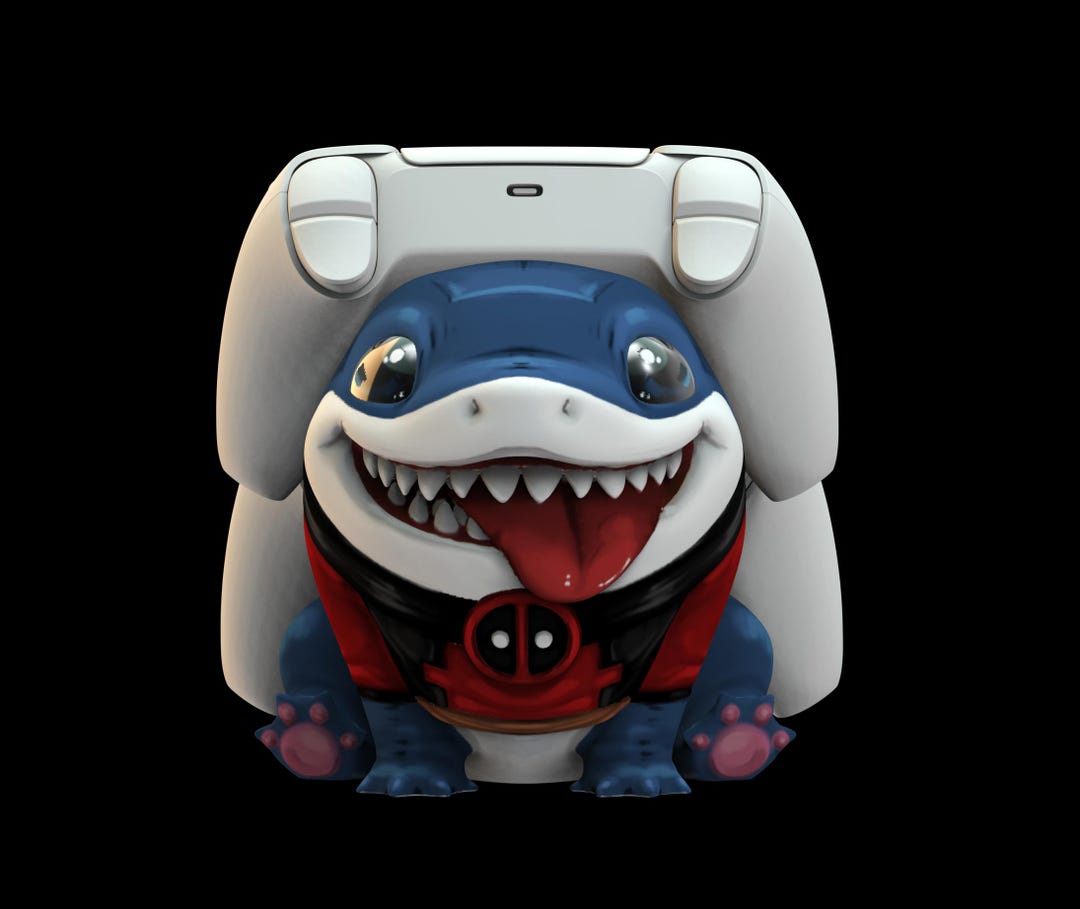 Jeff the Shark Marvel Rivals Deadpool-inspired Dual PS5 Controllers ...