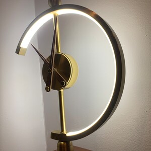 Modern LED Clock Shaped Table Lamp - Phone Charging - USB - Function ...