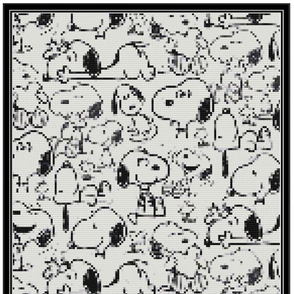 Snoopy Cross Stitch - Etsy