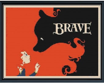 Princess MERIDA BRAVE Cross Stitch Pattern PDF Embroidery - Etsy
