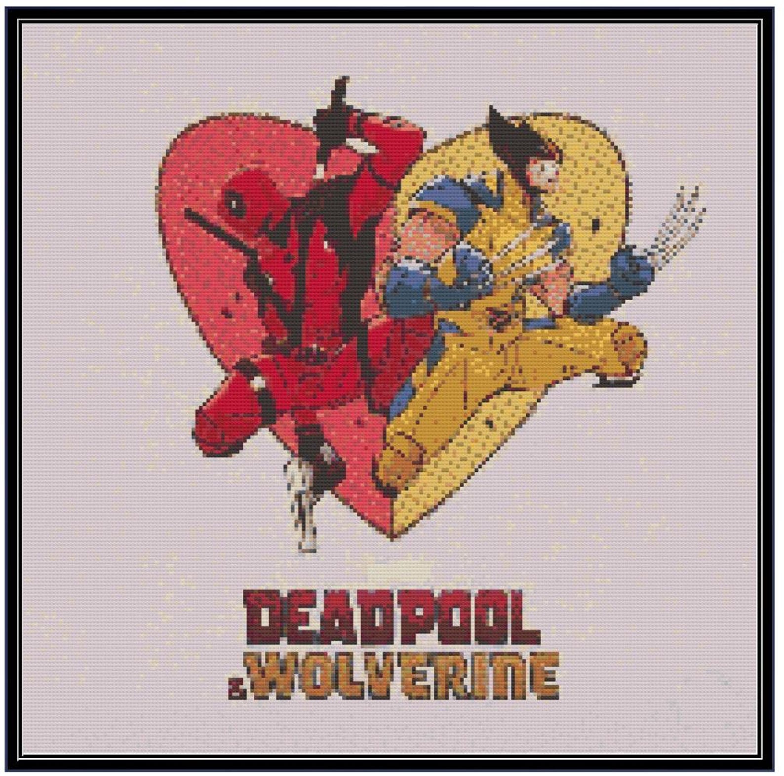 Deadpool X Wolverine Heart - Etsy