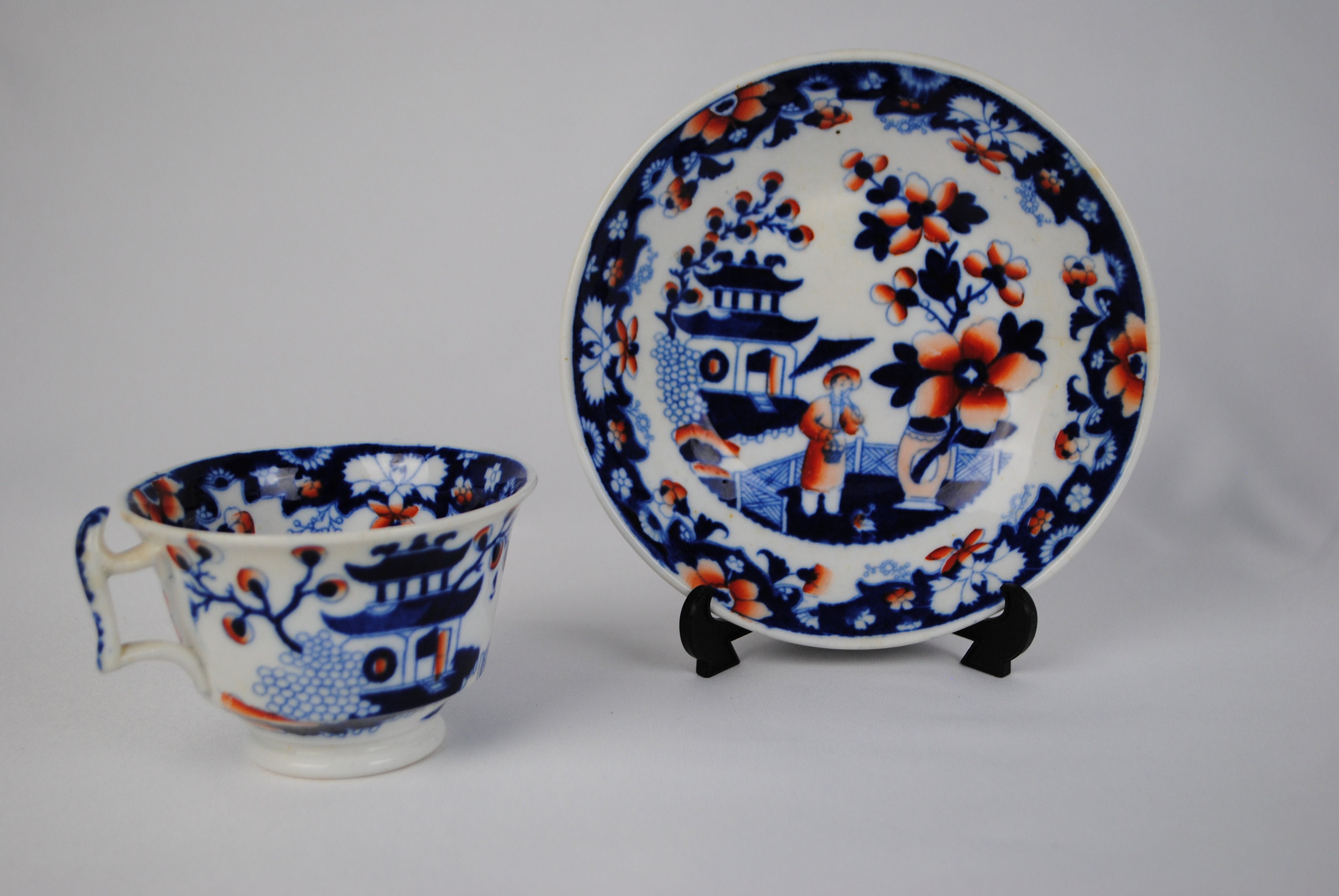 Antique Hilditch & Sons Imari Coloured Tea Cup and Saucer With - Etsy