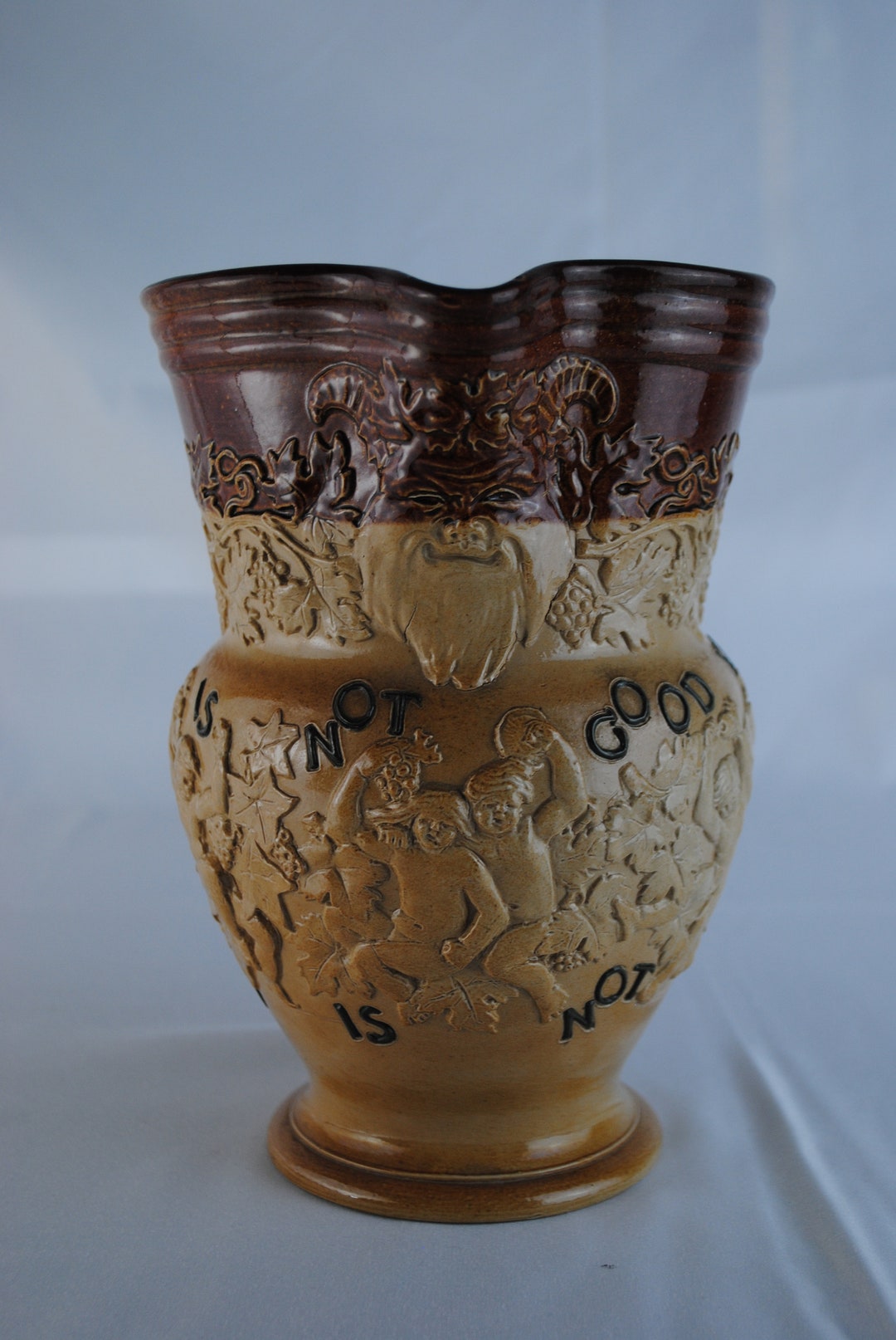 Doulton Lambeth Bacchus motto Jug - Etsy