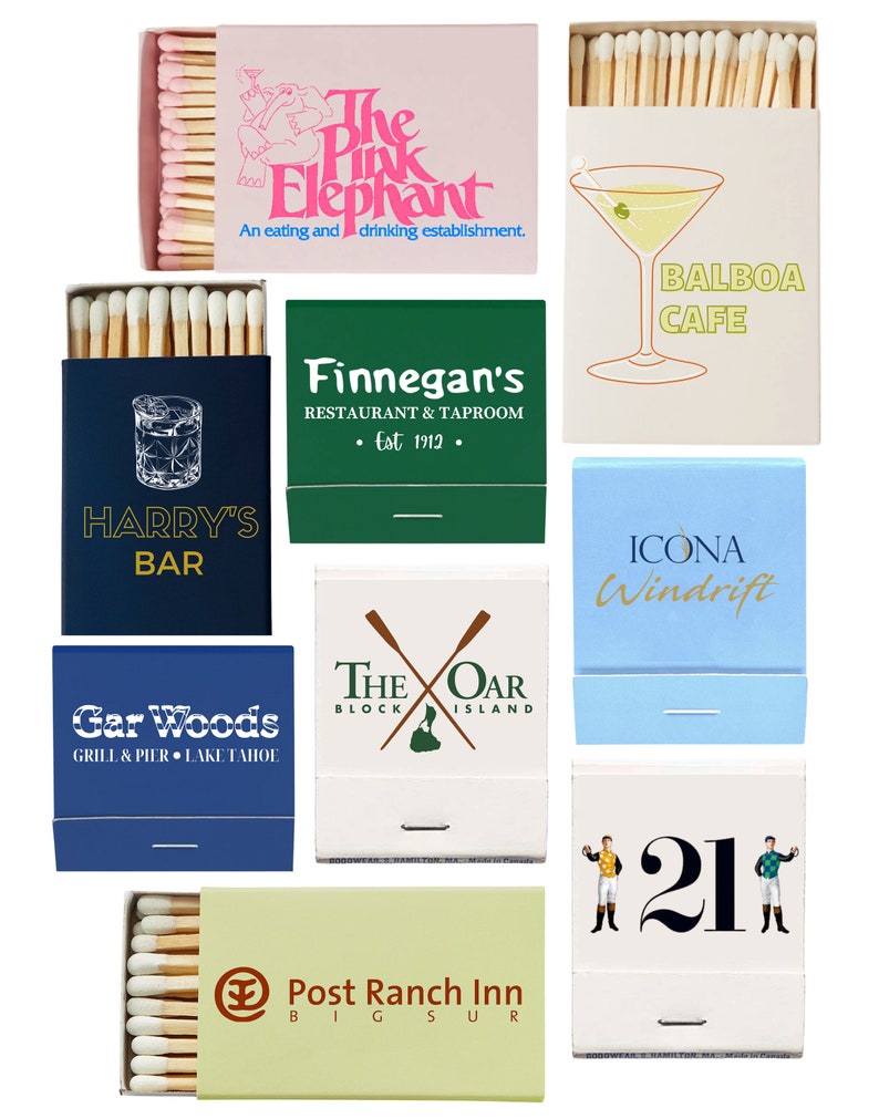 Custom Matchbook Digital Print Wall Art Custom Matchbook Art - Etsy