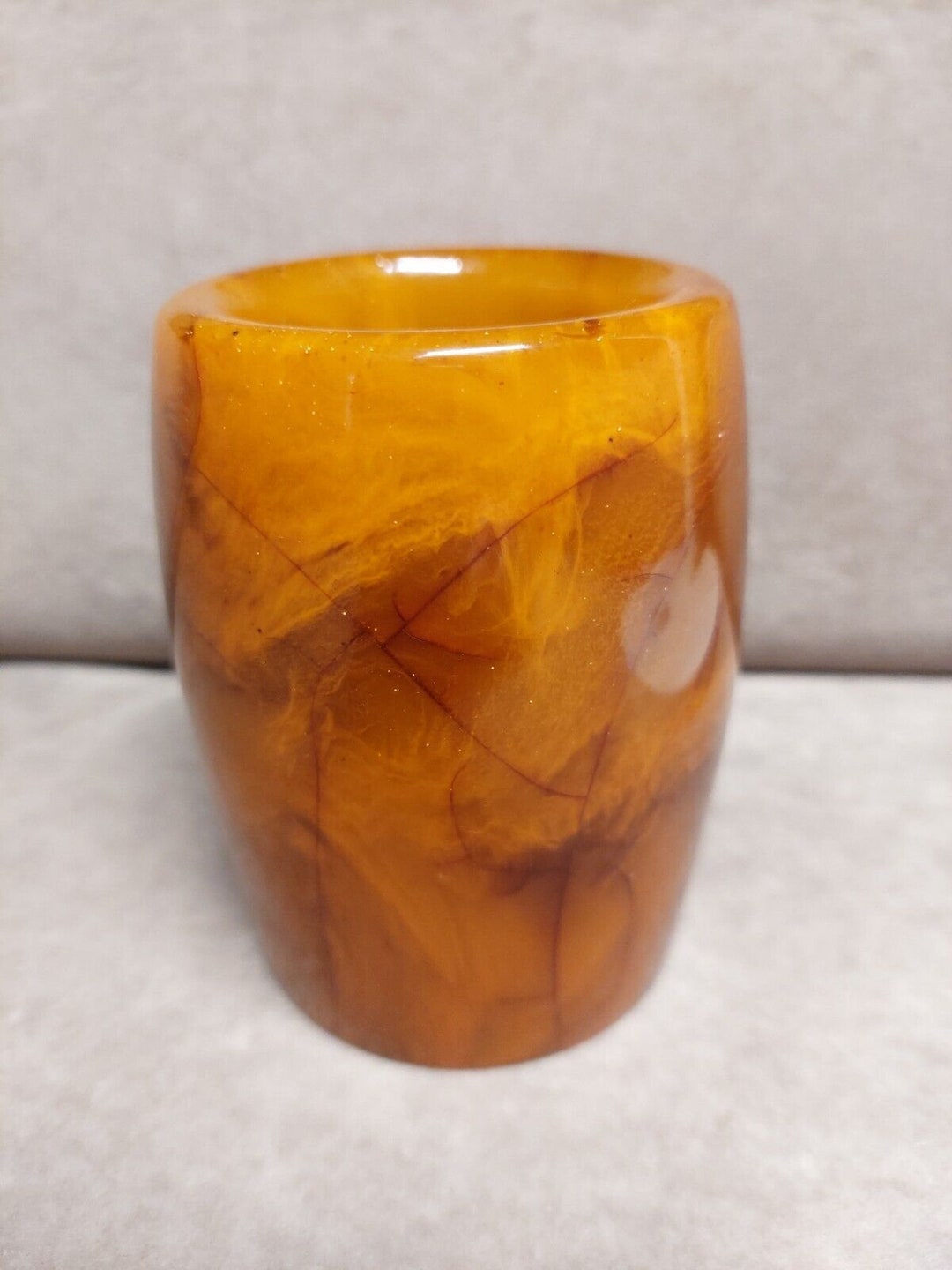 367 Grams Antique Bakelite Pencil Desk Cup Marbled. - Etsy