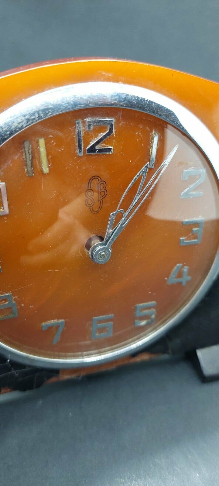 Antique Bakelite Catalin Alarm Clock Marbled. - Etsy