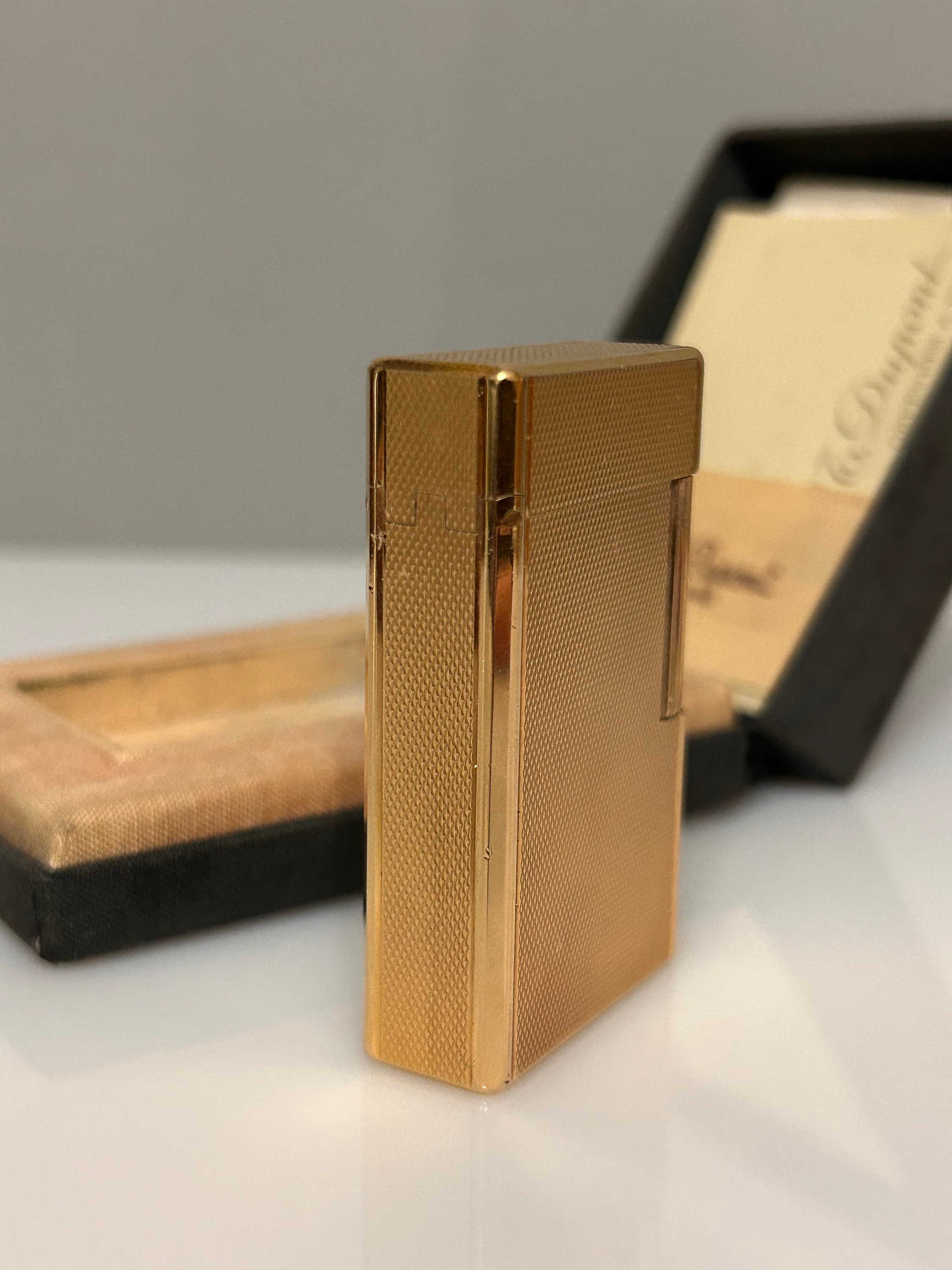 Antique ST Dupont Lighter Gold Plated X3JB769. - Etsy