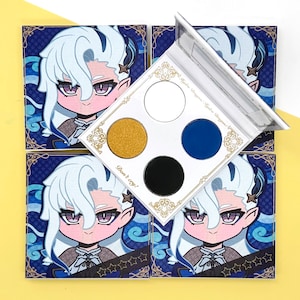 Neuvillette Genshin Impact Anime Inspired Mini 4 Pan Eyeshadow Palette ...