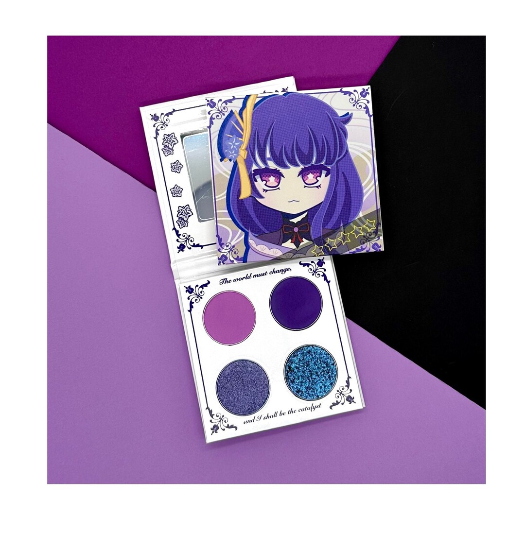 Raiden Shogun Genshin Impact Anime 4 Pan Eyeshadow Palette - Etsy