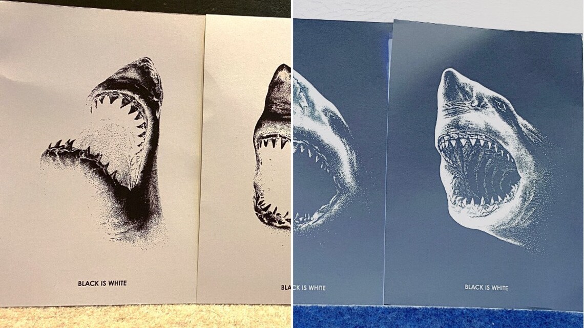 Three Shark Prints (A5) - Etsy