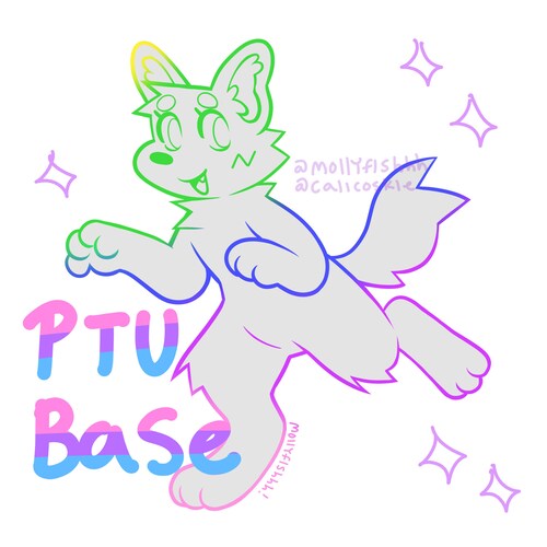 Canine Furry Reference Base Lineart - Etsy